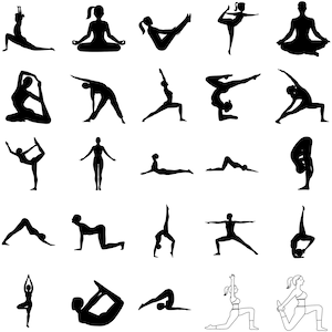 100 YOGA POSES Svg Bundle Yoga CRICUT Stretching Png Fitness Svg Files ...