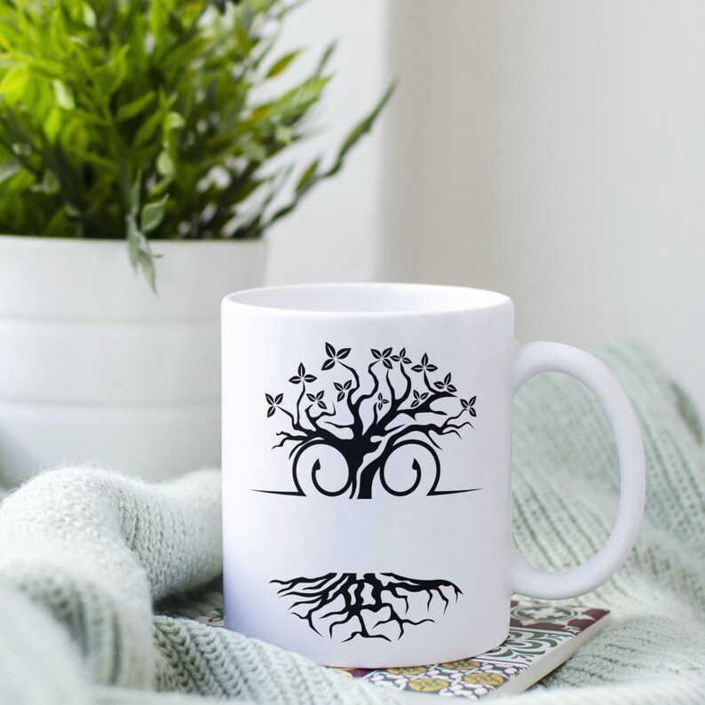 FAMILY TREE SVG Tree of Life Cricut Tree Split Monogram Svg - Etsy