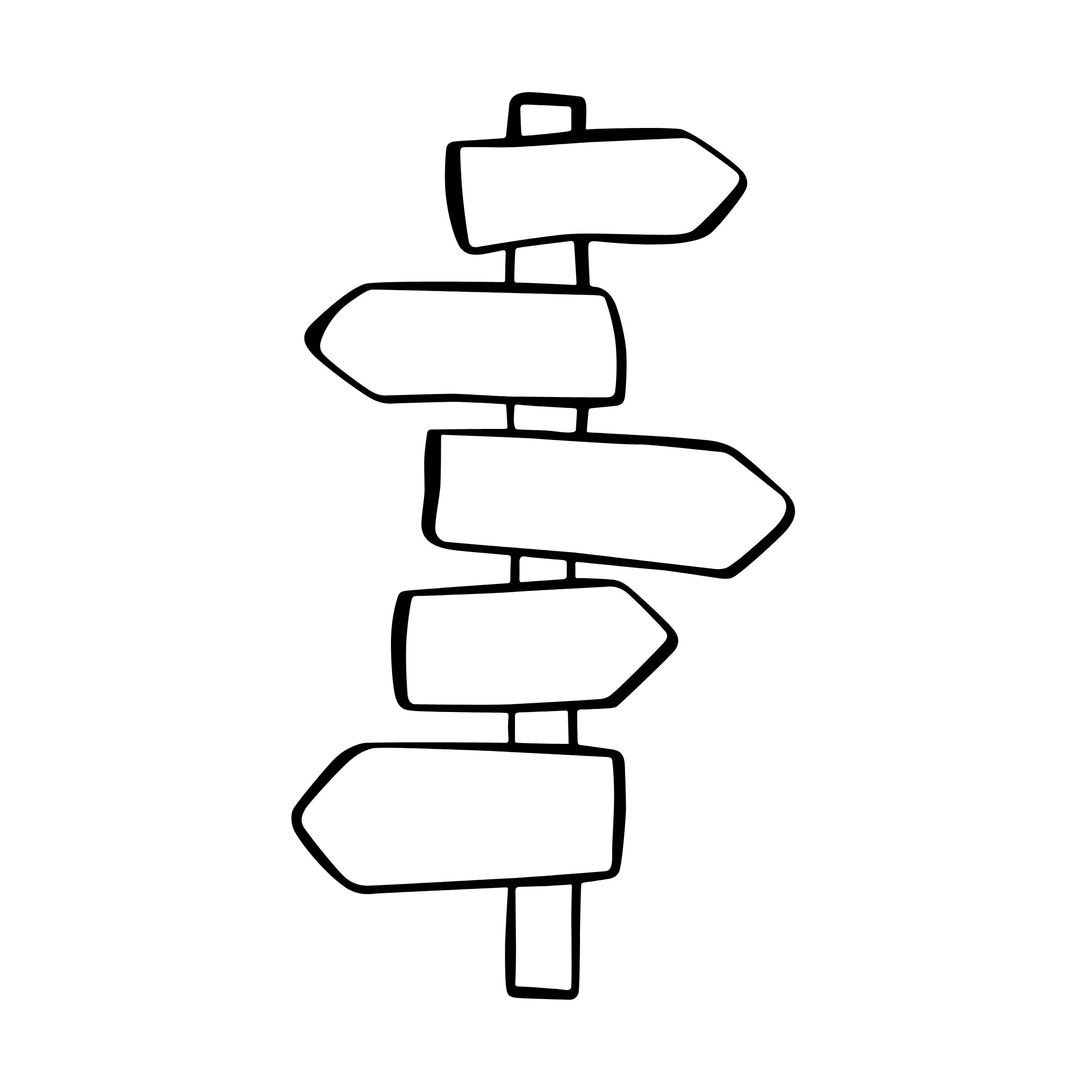 60 SIGNPOST SVG BUNDLE Wooden Arrow Cricut Road Sign Cut Files Road ...