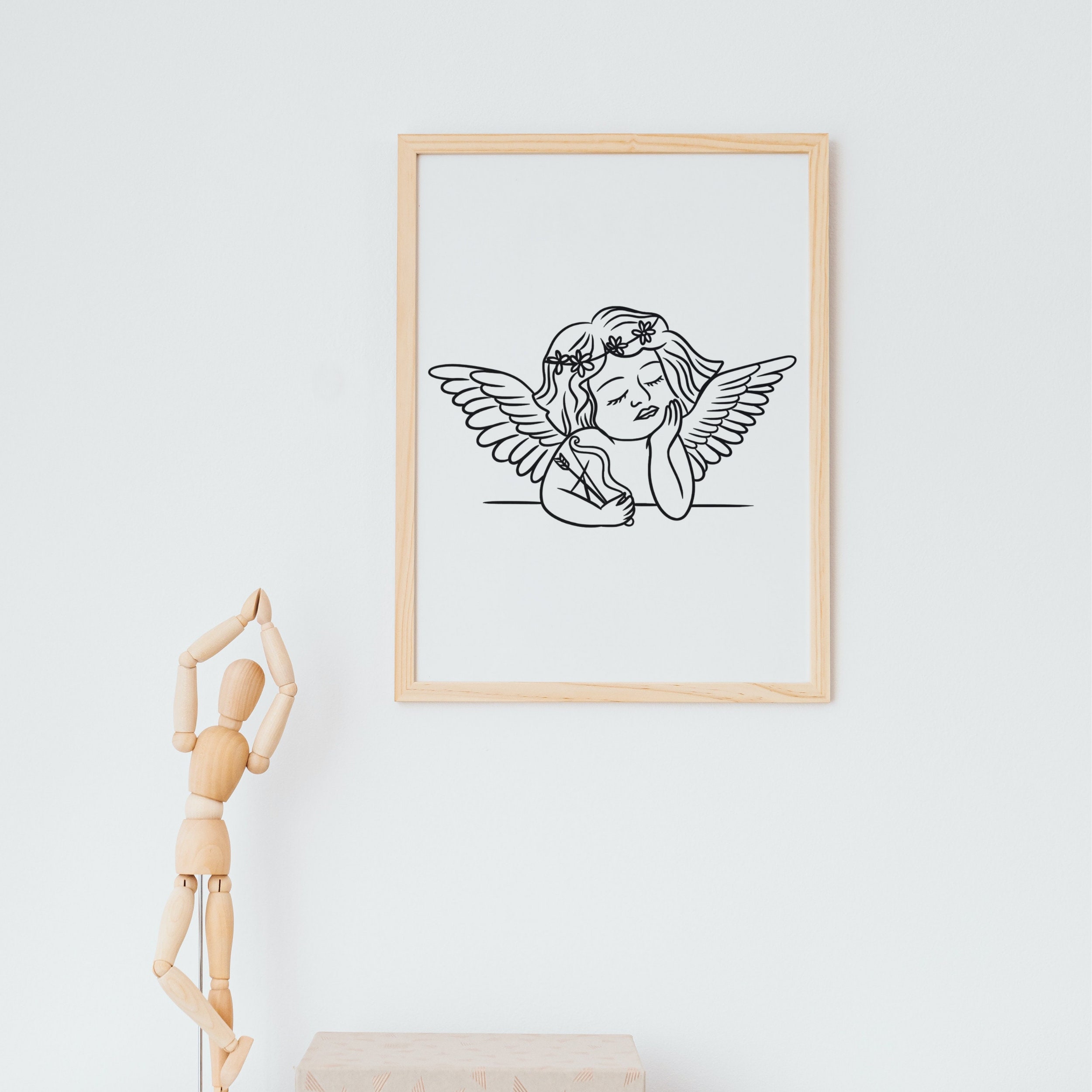 Angel SVG File Cute Angel CRICUT Angel Wings PNG Heaven Vector - Etsy UK