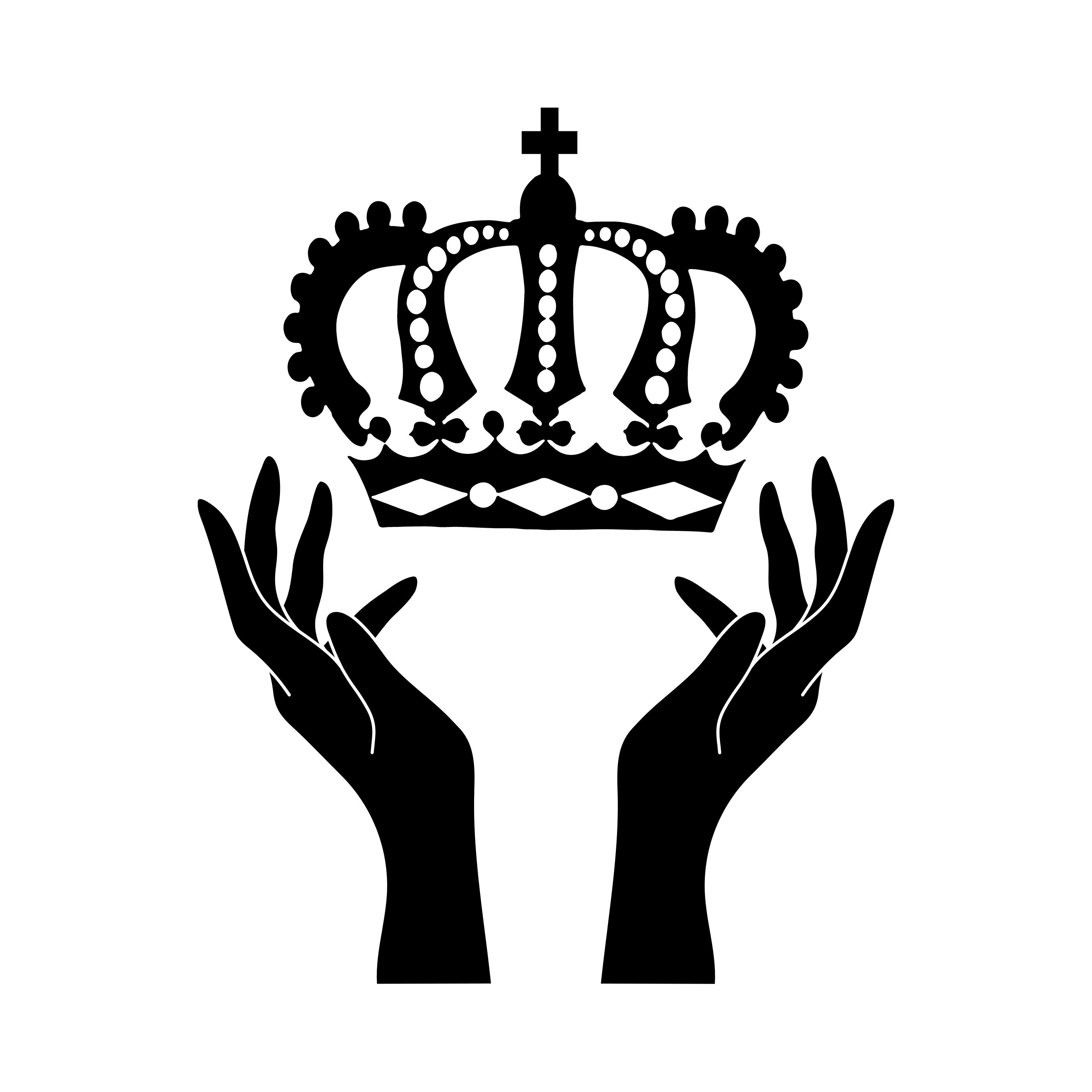 Hands With Crown SVG Crown PNG Transparent Background for - Etsy UK
