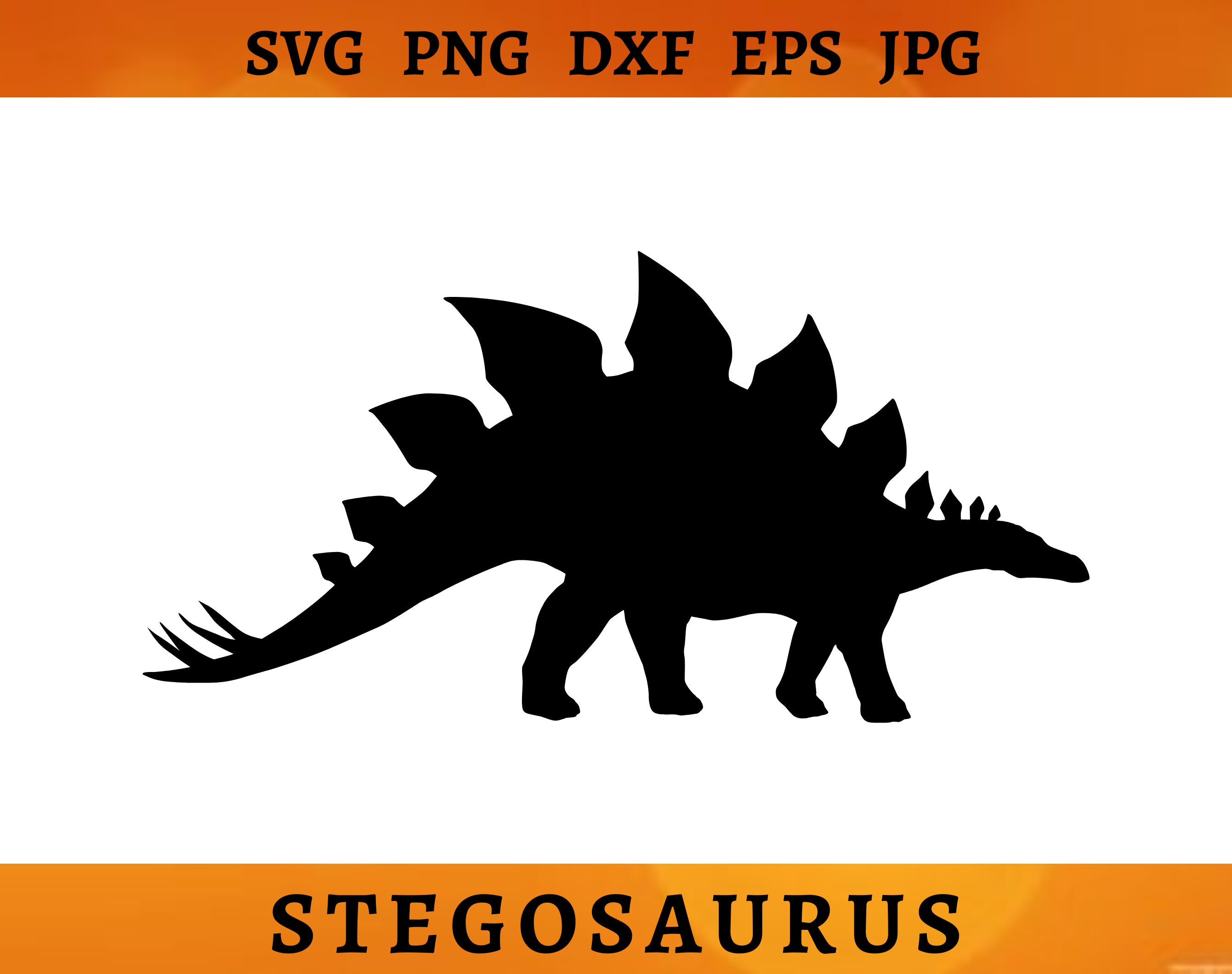 STEGOSAURUS SVG Dinosaur Cut File Dino CRICUT Dinosaur - Etsy UK