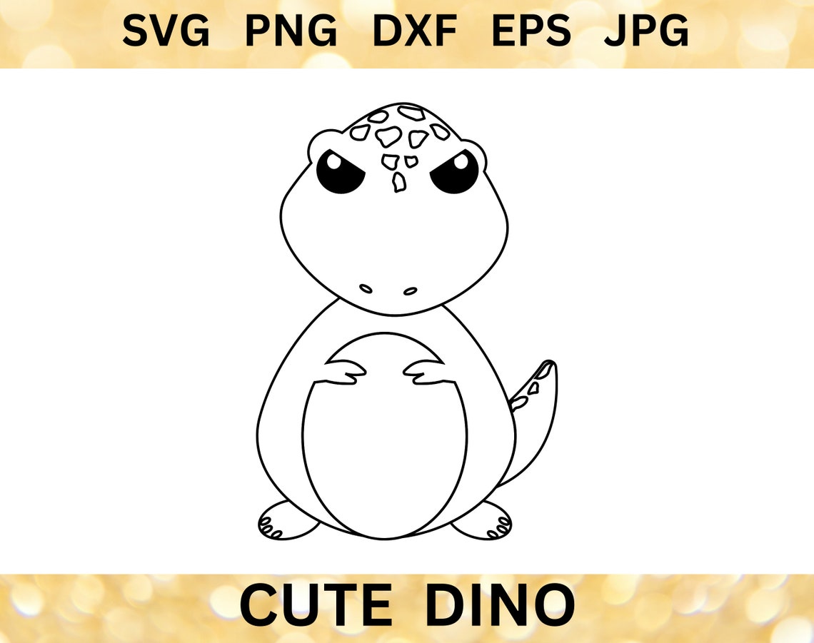 CUTE DINO SVG Tyrannosaurus Rex Cricut Dino Cut Files Dinosaur - Etsy