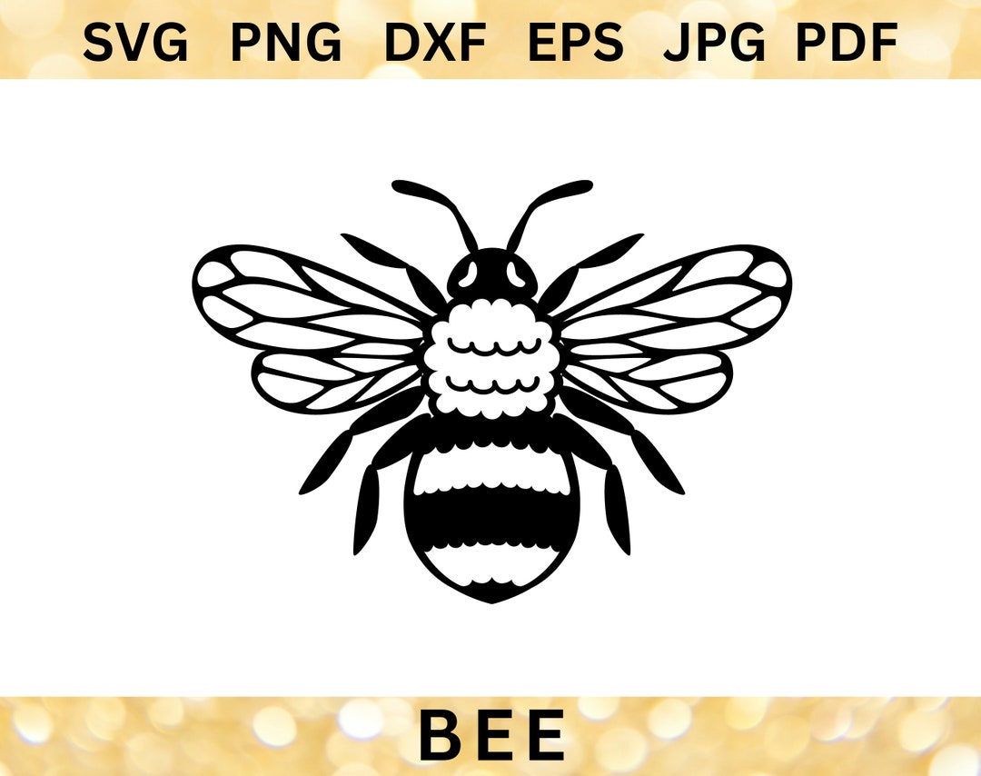 BEE SVG File Honey Bee CRICUT Bee Cut Files Flying Bee Vector Art Honey ...