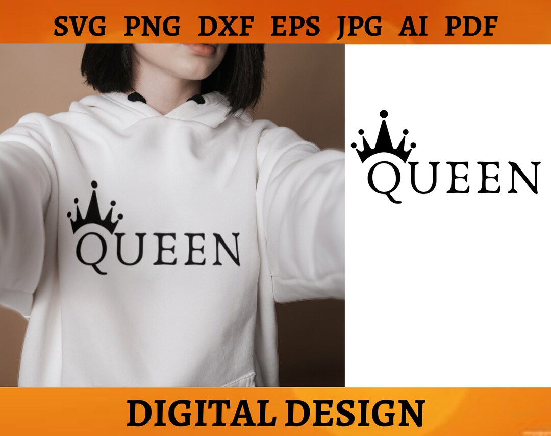 QUEEN CROWN SVG Queen Svg Crown Png Transparent Background for T-shirt ...
