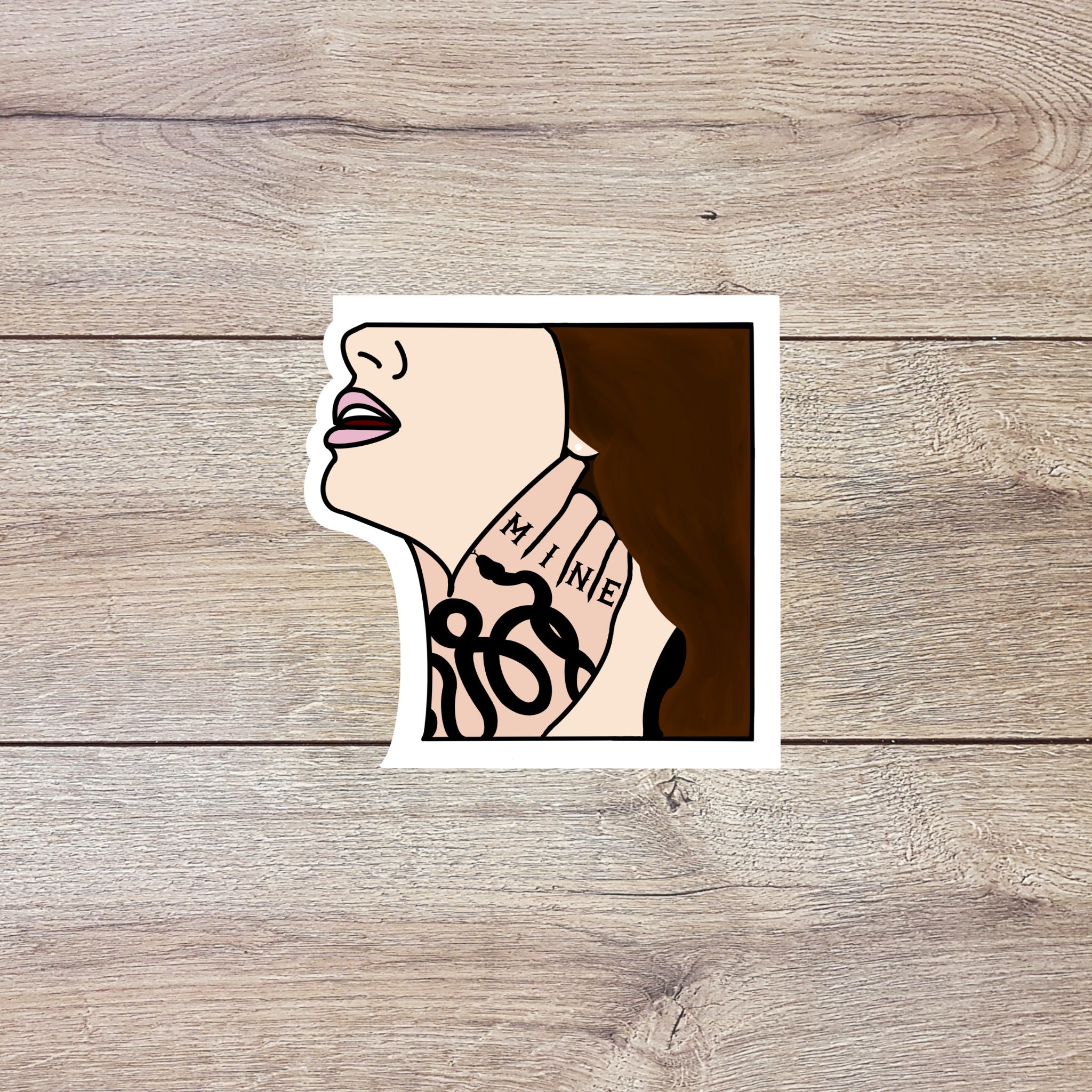 Possessive Hand Necklace Sticker Possessive Trope Spicy Book - Etsy