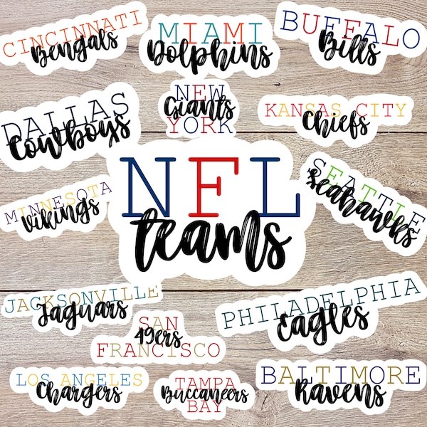 Nfl Stickers - Etsy