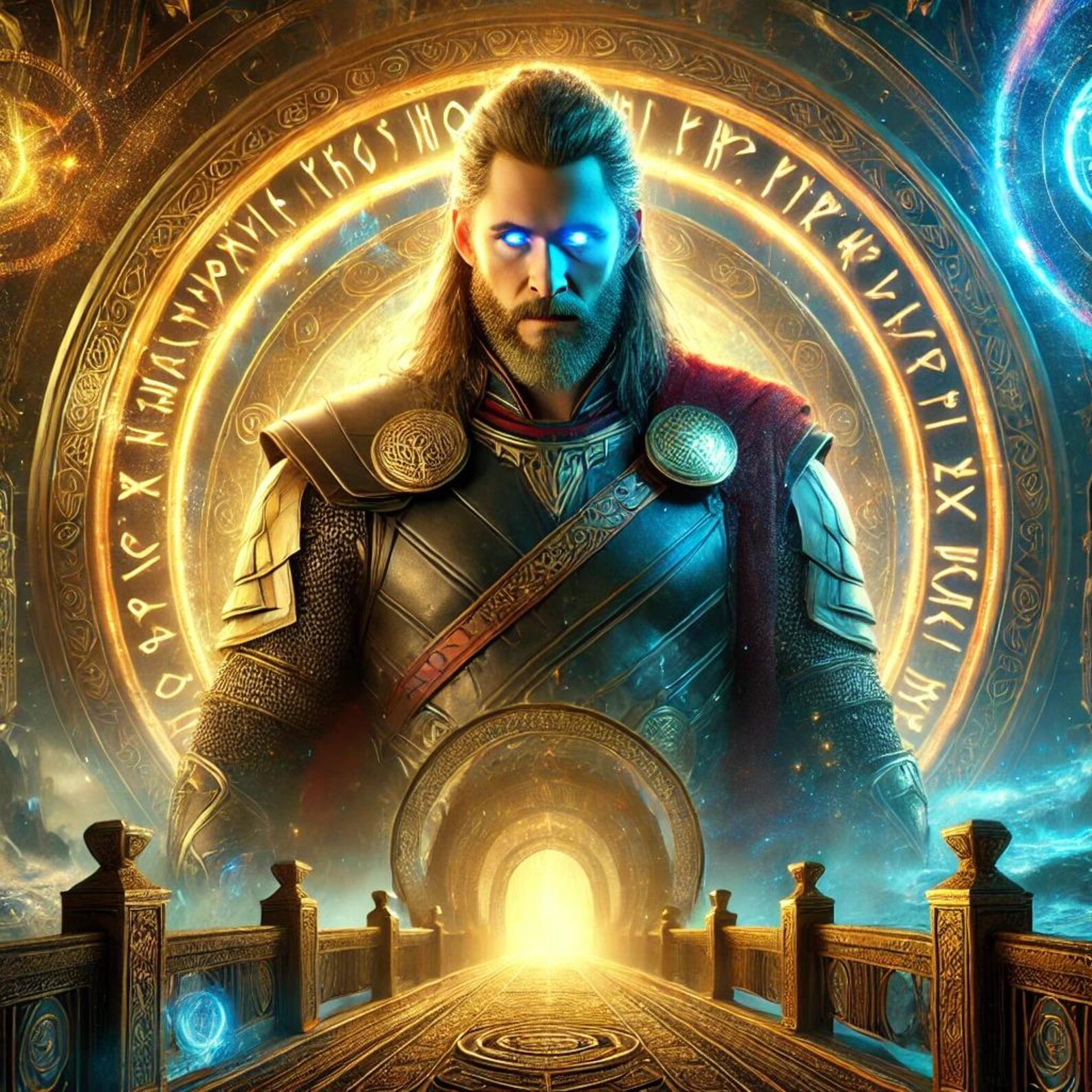 Heimdall’s Vigil - Guardian of the Bifröst - Norse God Poster - Etsy