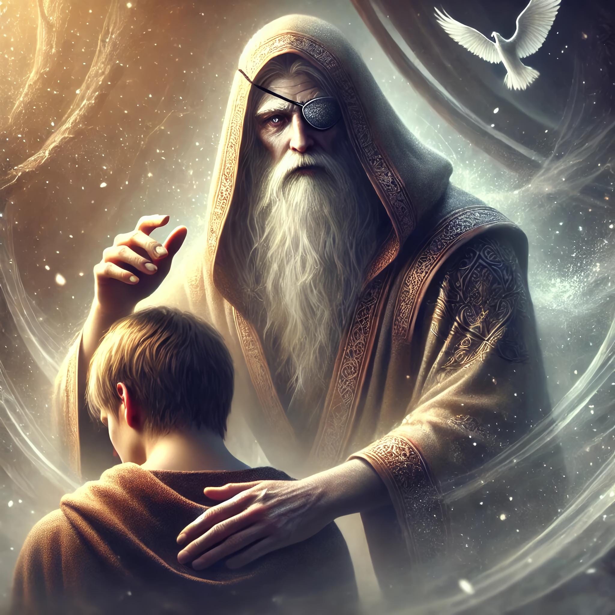 Odin’s Blessing - the Fallen Warrior’s Arrival in Valhalla - Framed ...