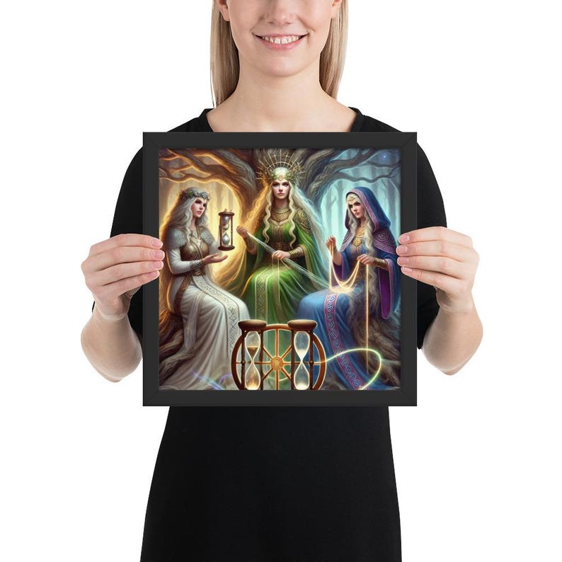 The Three Norns - Guardians of Fate - Framed Poster - Etsy