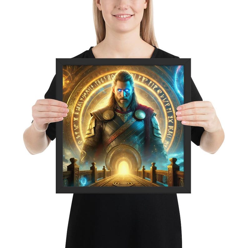Heimdall’s Vigil - Guardian of the Bifröst - Norse God Poster - Etsy