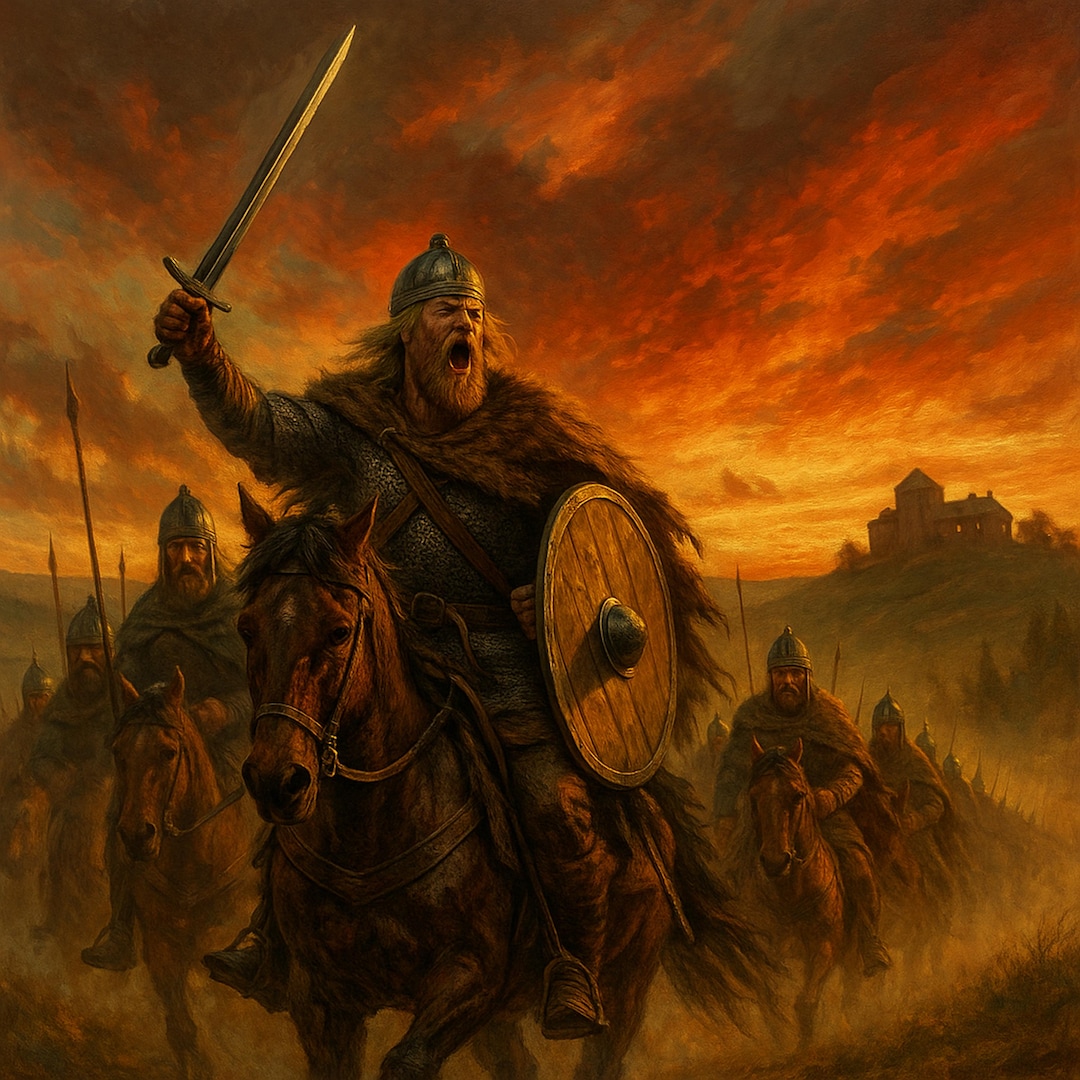 Theodoric the Great’s Cavalry Charge • Framed Germanic & Viking Warrior ...