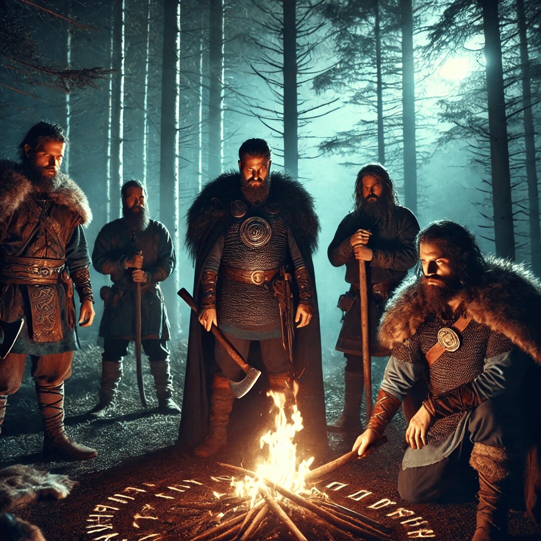 The Rune Ritual - Warriors of the North - Framed Poster - Etsy