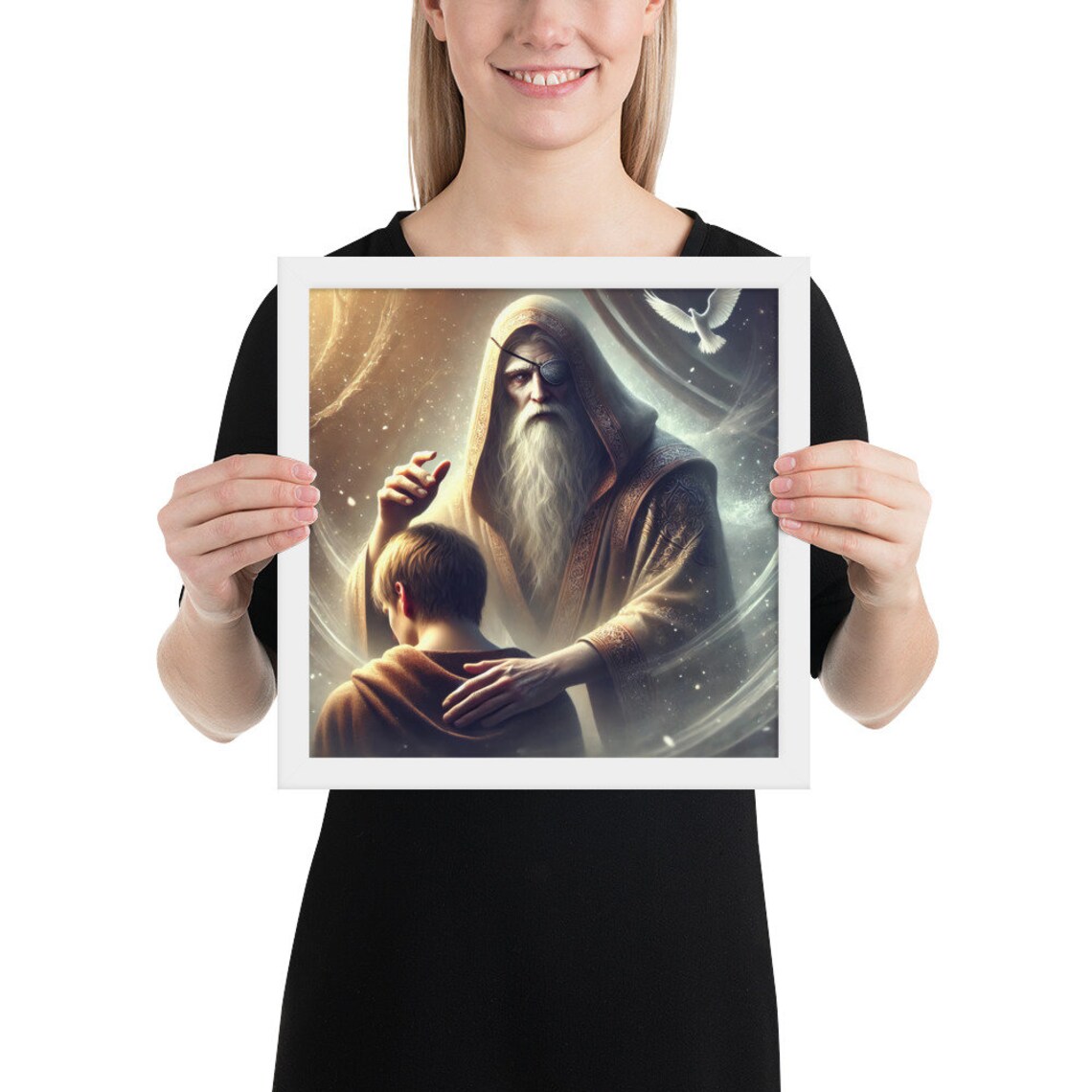 Odin’s Blessing - the Fallen Warrior’s Arrival in Valhalla - Framed ...