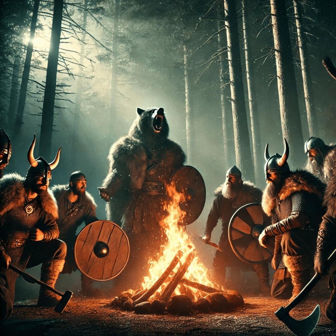 Ritual of the Berserkers: A Glimpse Into Norse Fury - Etsy