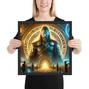 Heimdall’s Vigil - Guardian of the Bifröst - Norse God Poster - Etsy