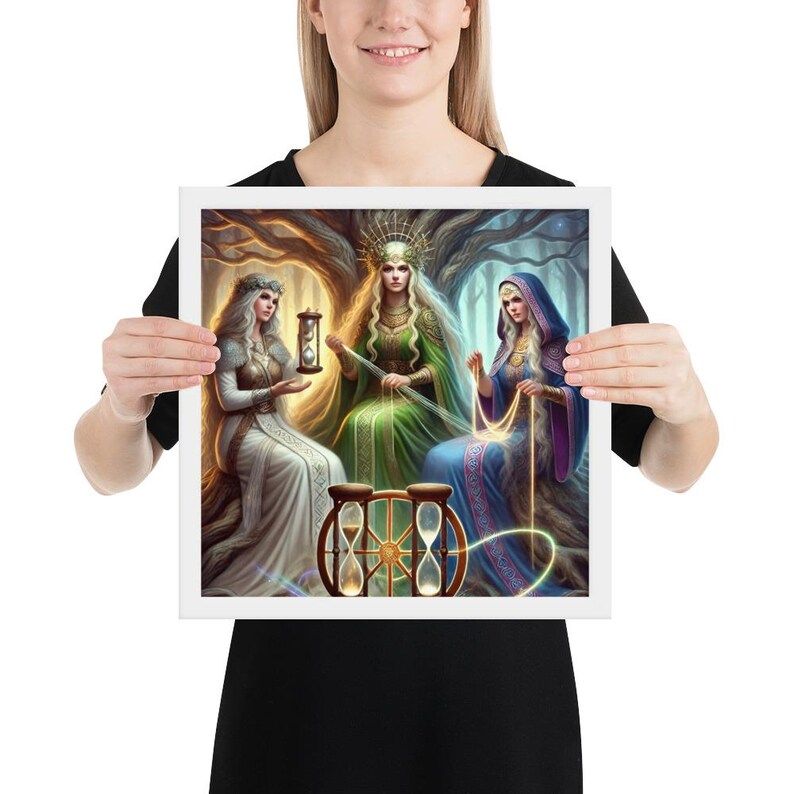 The Three Norns - Guardians of Fate - Framed Poster - Etsy