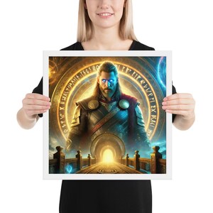 Heimdall’s Vigil - Guardian of the Bifröst - Norse God Poster - Etsy