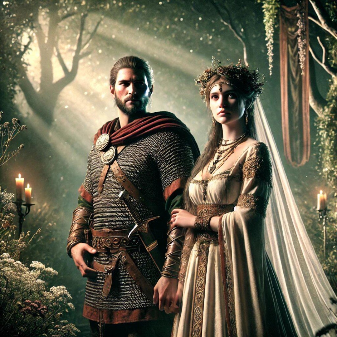 Viking Wedding Poster – Framed Norse Marriage Ceremony Wall Art ...