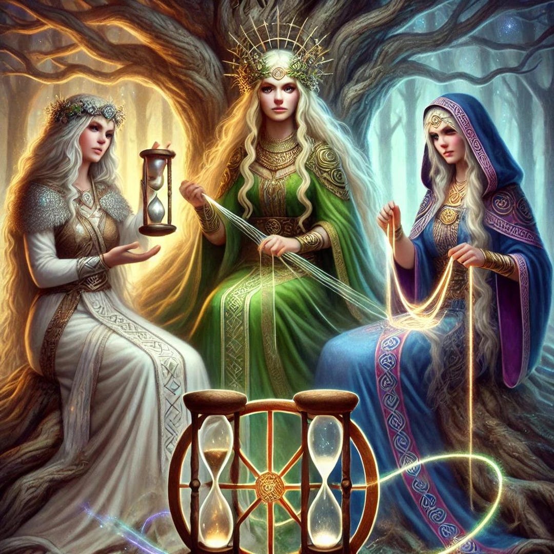 The Three Norns - Guardians of Fate - Framed Poster - Etsy
