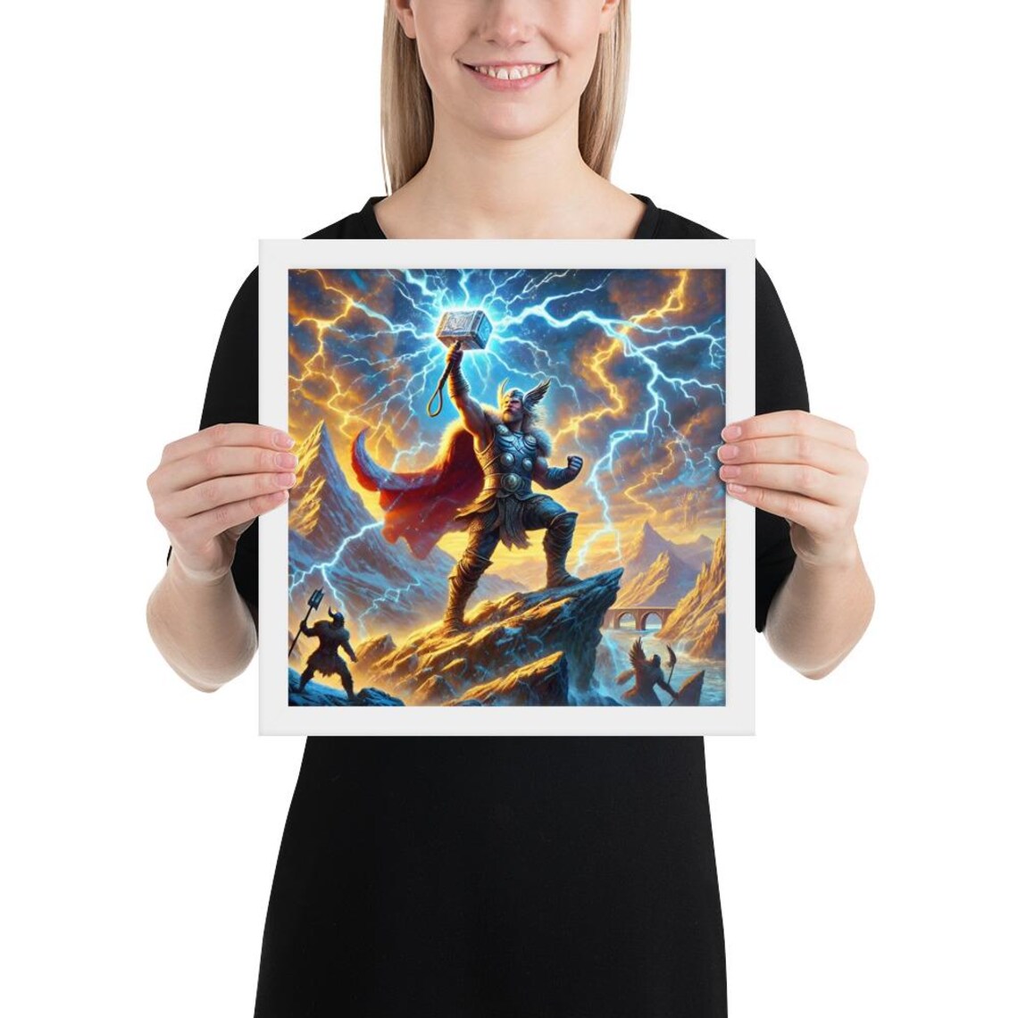 Thor - God of Thunder - Epic Norse Mythology Poster - Etsy