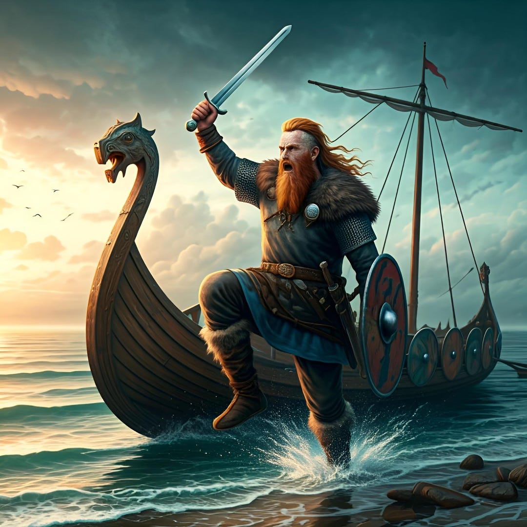 Viking Fury - Charge of the Berserker - Framed Poster - Etsy