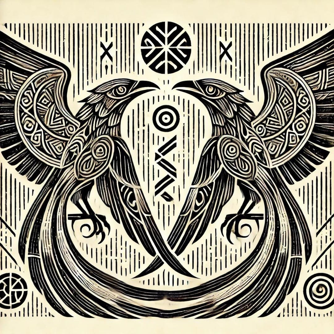 Hugin and Munin – Odin’s Ravens of Thought and Memory - Etsy