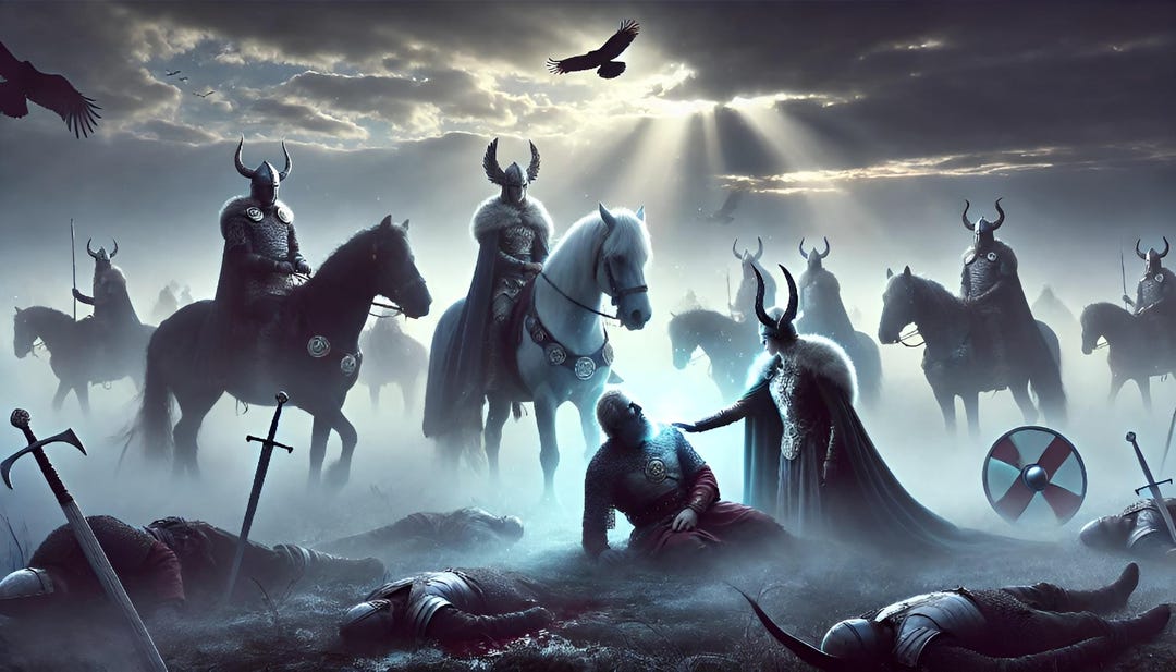 Valkyries’ Ascent to Valhalla • Framed Norse Mythology Art - Etsy