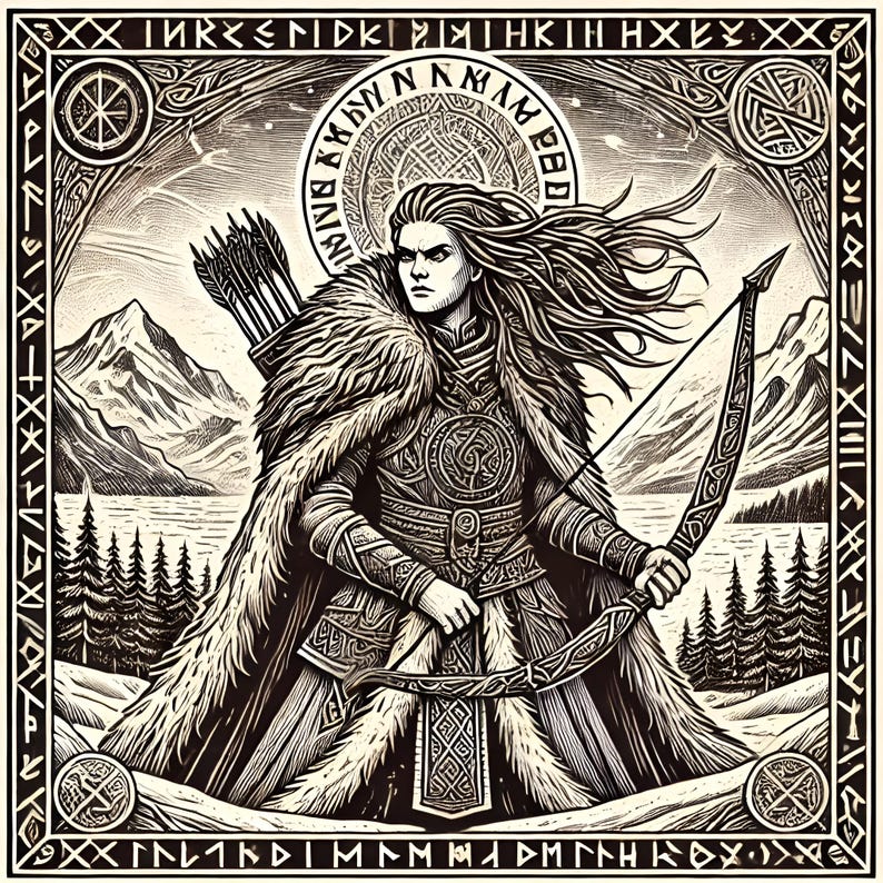 Skadi: Goddess of Winter and the Hunt - Framed Poster - Etsy