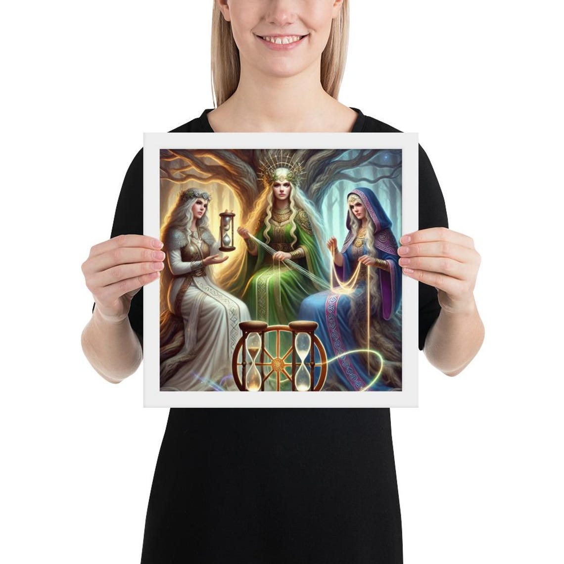 The Three Norns - Guardians of Fate - Framed Poster - Etsy