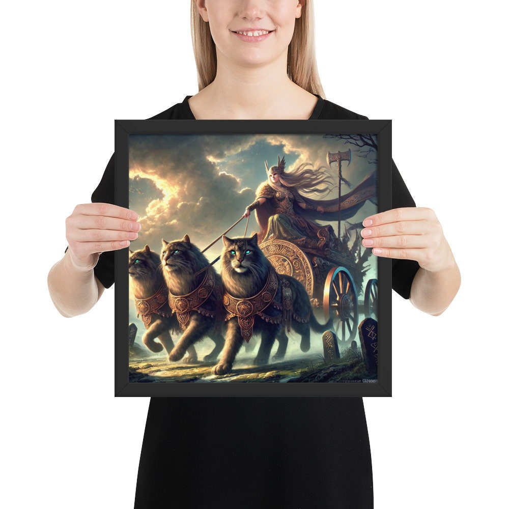 Freya’s Chariot - Goddess of Love and War With Her Mystical Cats ...
