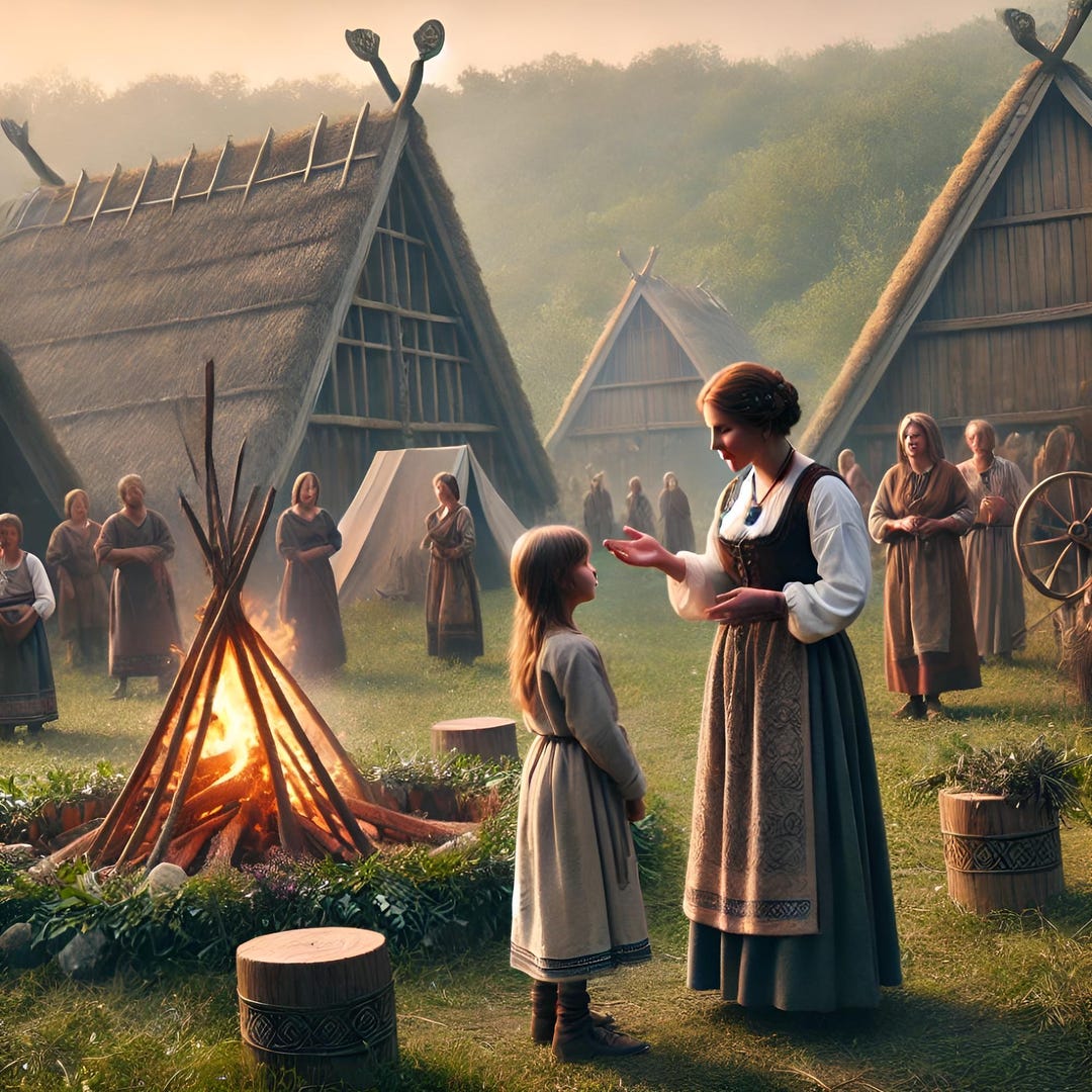Tales by the Hearth - A Mother’s Wisdom in an Ancient Germanic Village ...