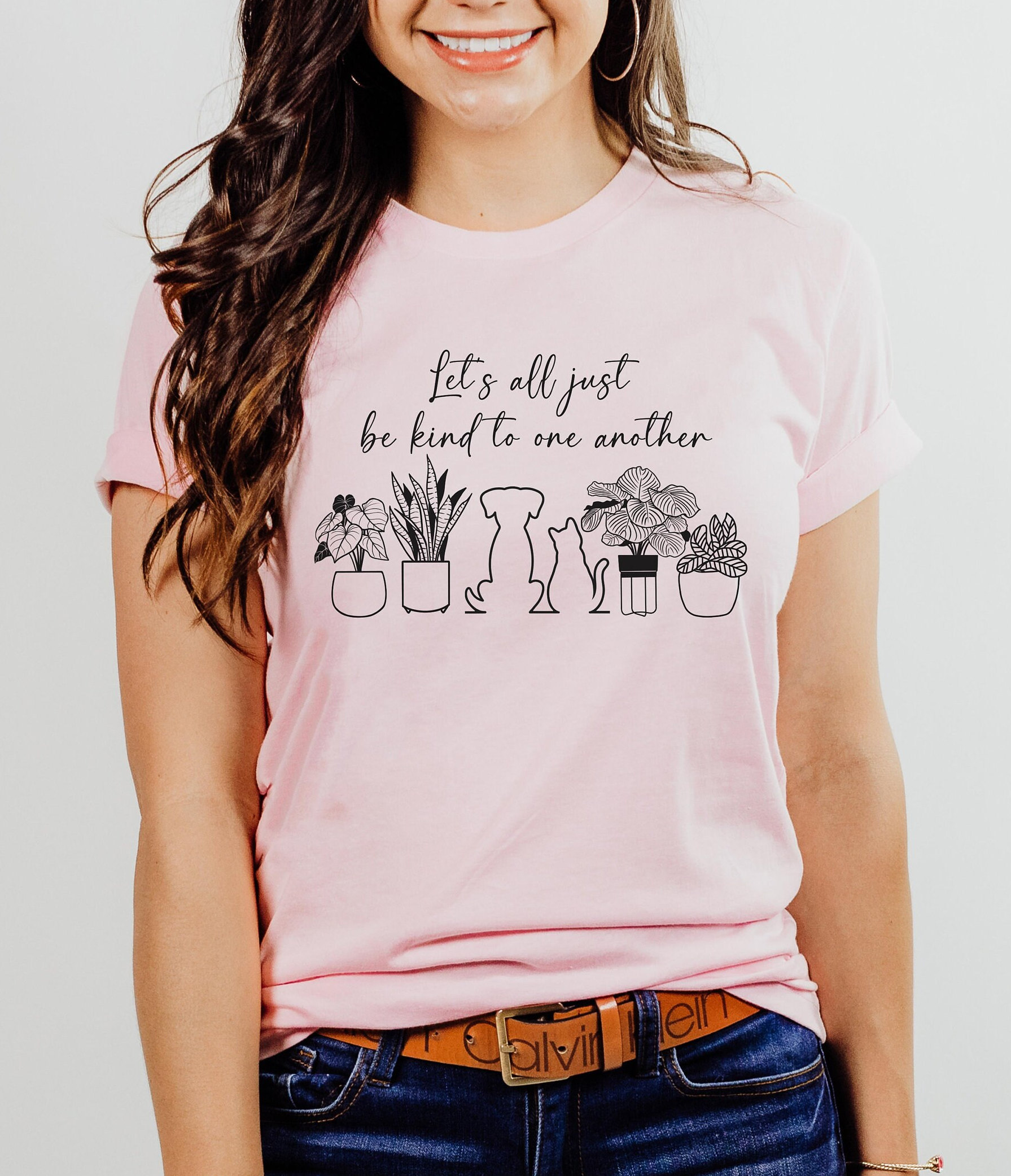 Let's All Just Be Kind to One Another Womens Tshirt, Ladies Kindness ...