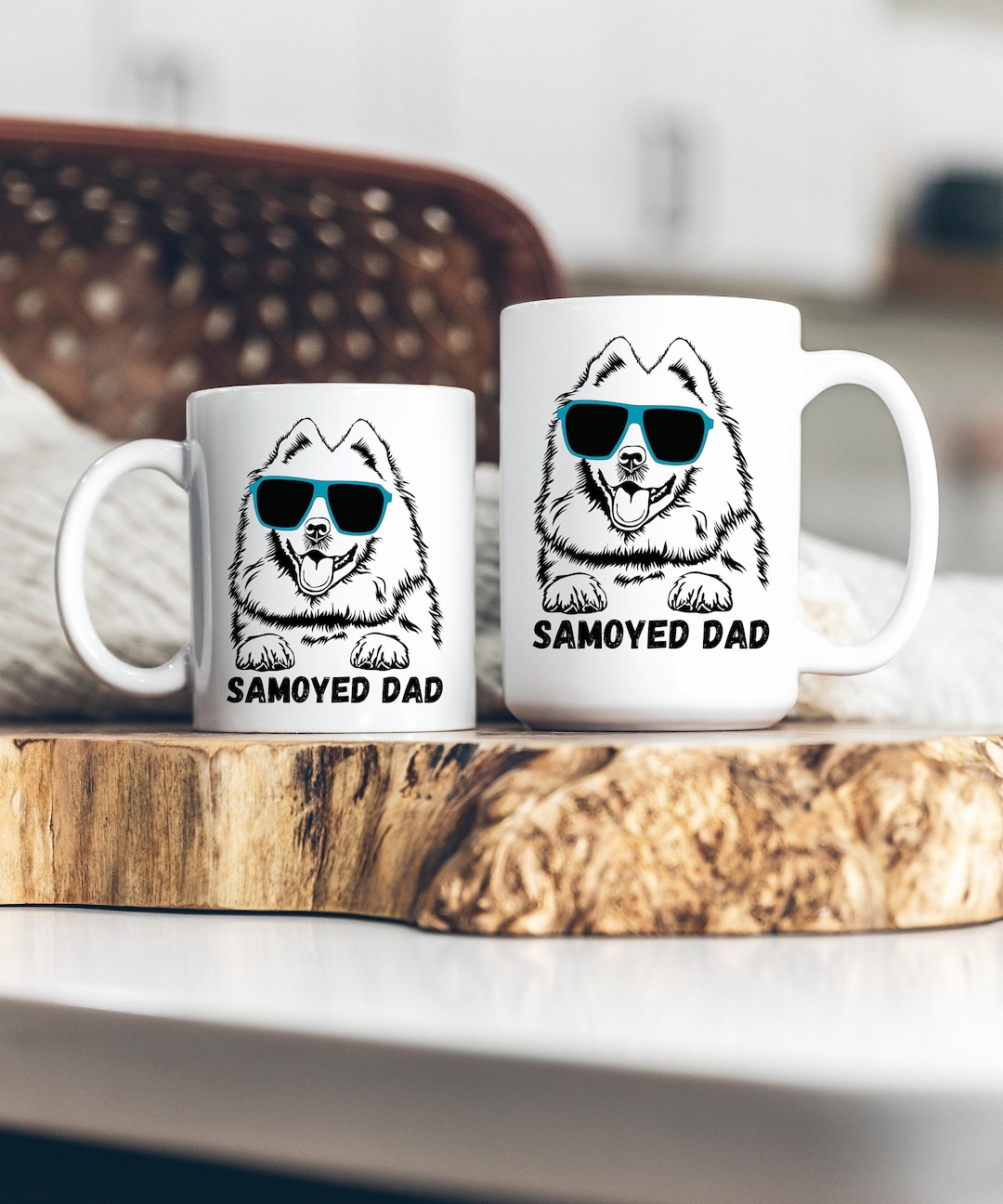 Samoyed Dog Dad Coffee Mug, Samoyed Dad Mug, Samoyed Owner Gift ...