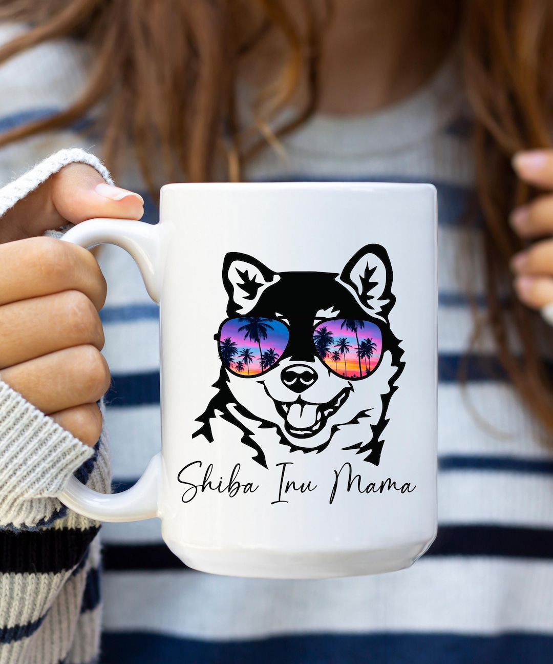 Shiba Inu Mama Coffee Mug, Womens Shiba Inu Dog Mug, Shiba Inu Owner ...