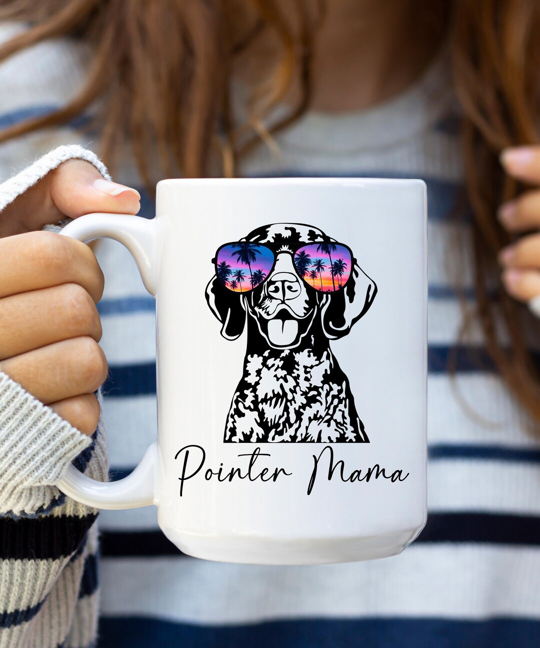 German Shorthaired Pointer Mama Coffee Mug, Womens Shorthaired Pointer Mug, Pointer Owner Gift ...