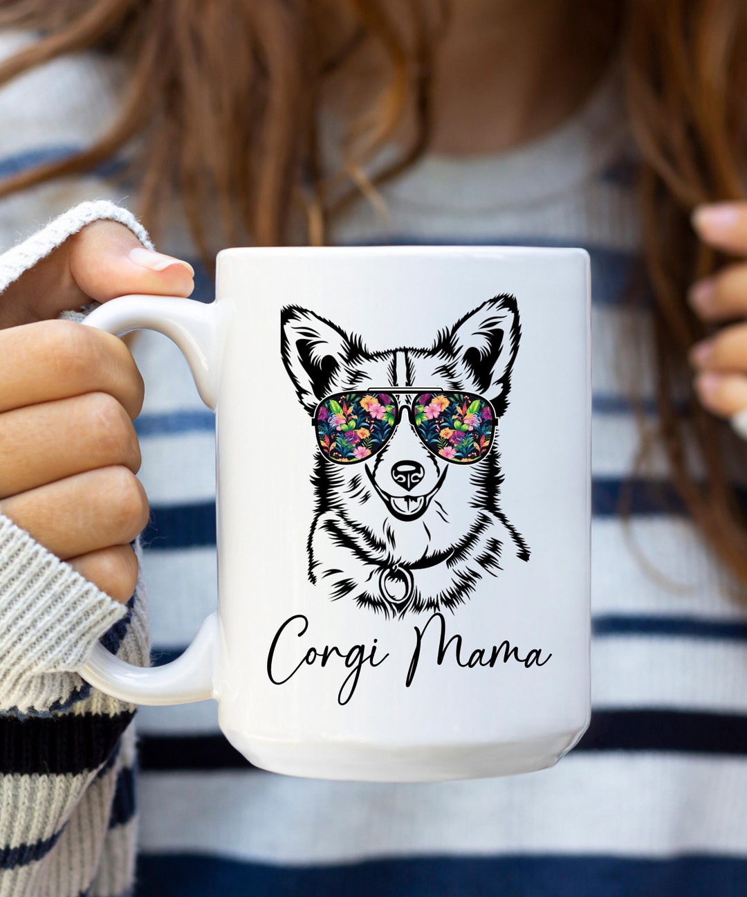 Corgi Mama Ceramic Coffee Mug, Womens Corgi Dog Mug, Corgi Owner Gift ...