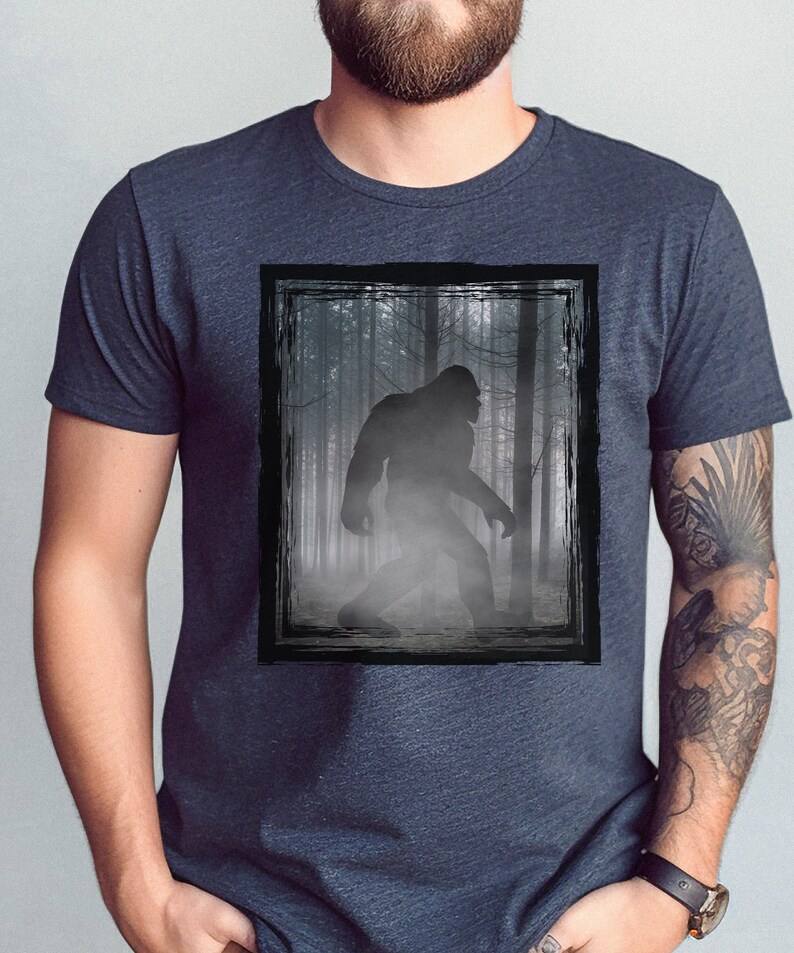 Misty Sasquatch Tshirt Mens Sasquatch Shirt Bigfoot Graphic - Etsy