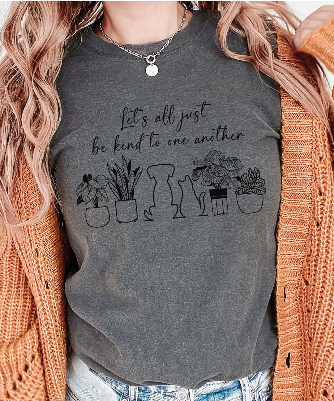 Let's All Just Be Kind to One Another Womens Tshirt, Kindness Gifts ...