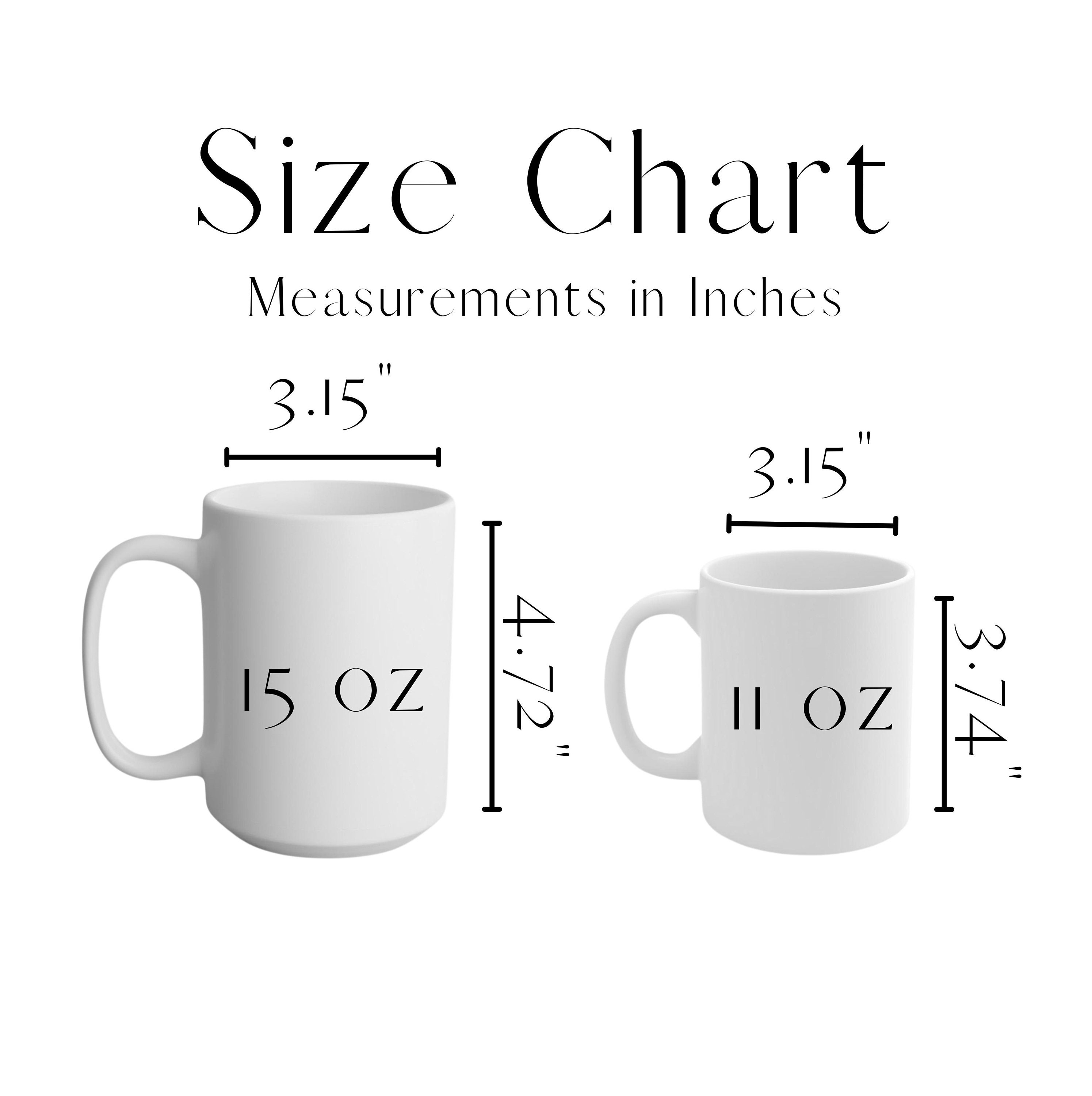 Custom Graphics and Text 11 and 15 Oz Coffee Mugs, Perfect Gifts for ...
