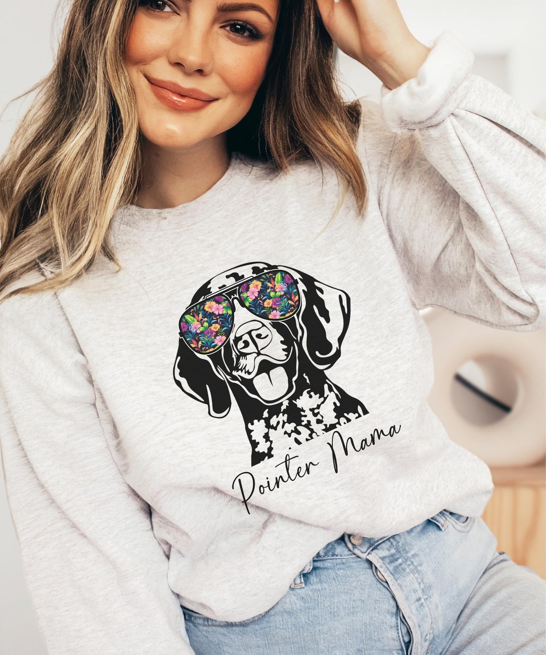 German Shorthaired Pointer Mama Sweatshirt, Womens Shorthaired Pointer ...