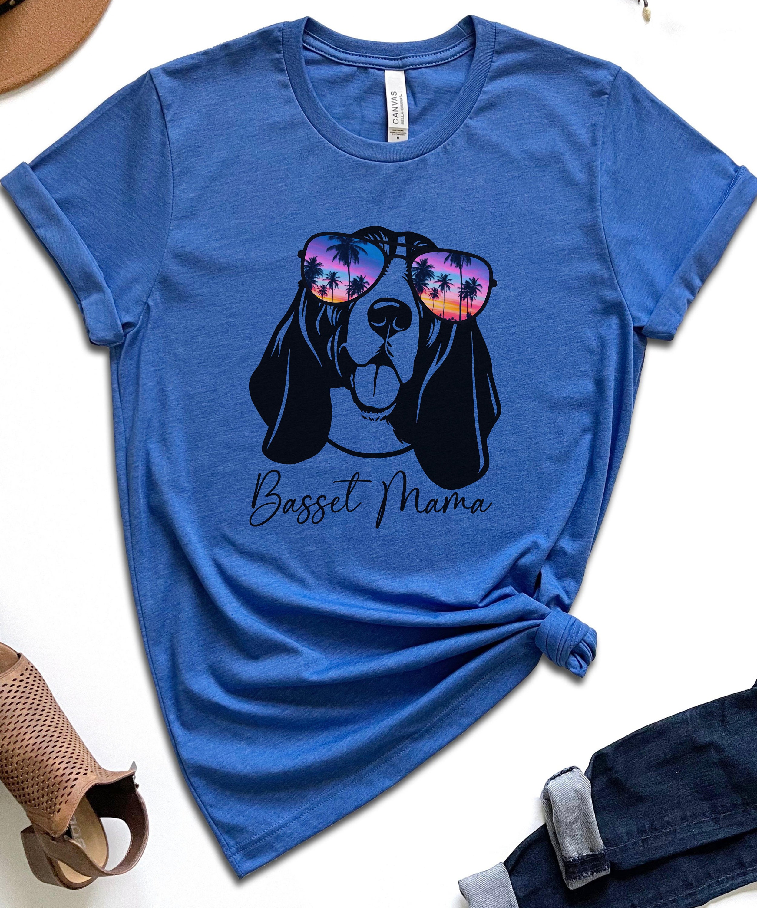 Basset Hound Mama Tshirt Basset Hound Mama Shirt Basset Hound Owner 2835
