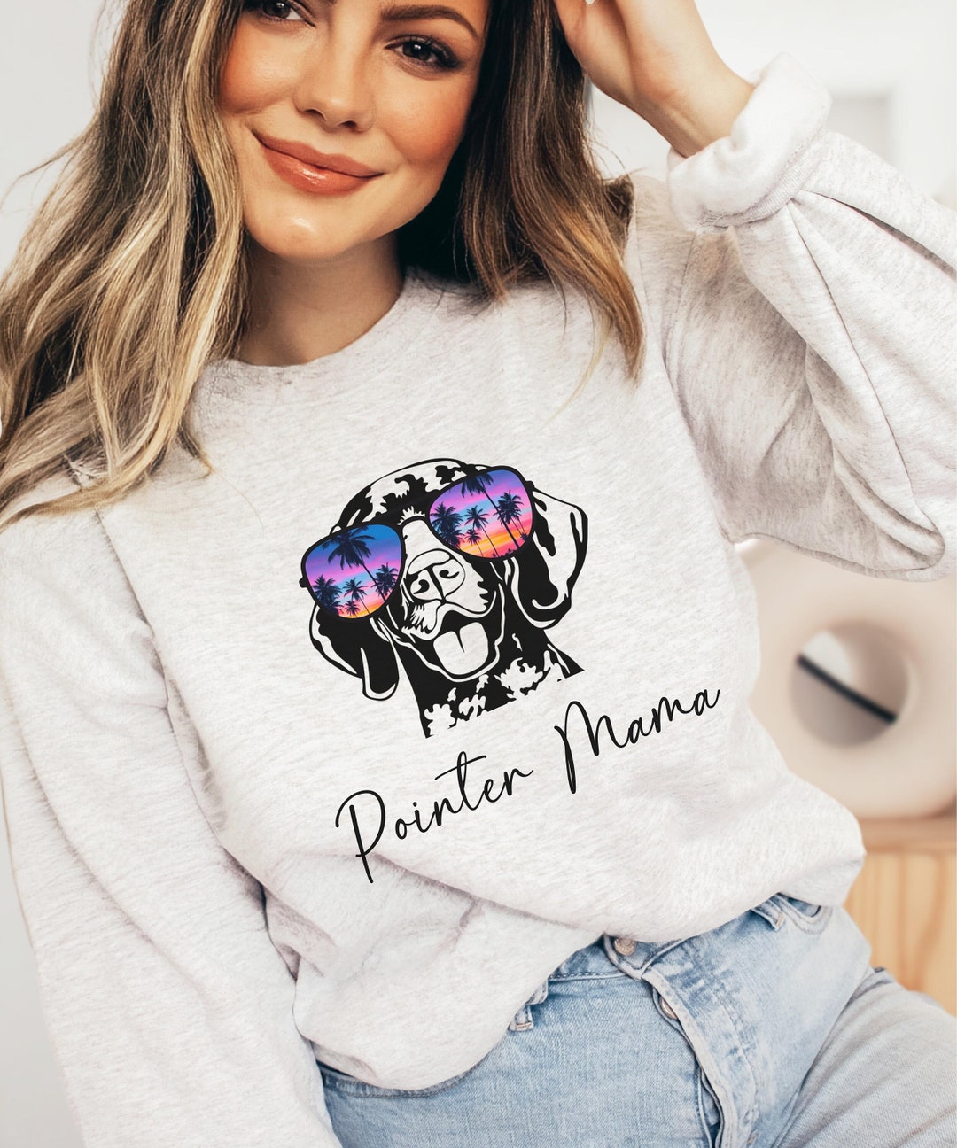 German Shorthaired Pointer Mama Sweatshirt, Womens Shorthaired Pointer Shirt, Pointer Owner Gift ...