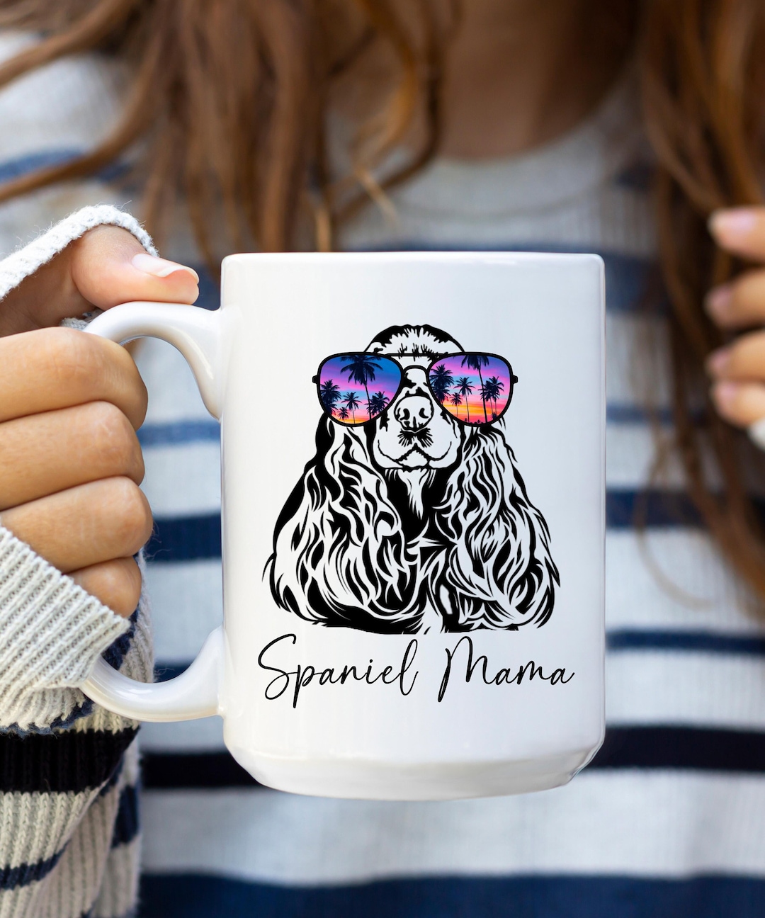 Cocker Spaniel Mama Coffee Mug, Womens Spaniel Dog Mug, Cocker Spaniel ...