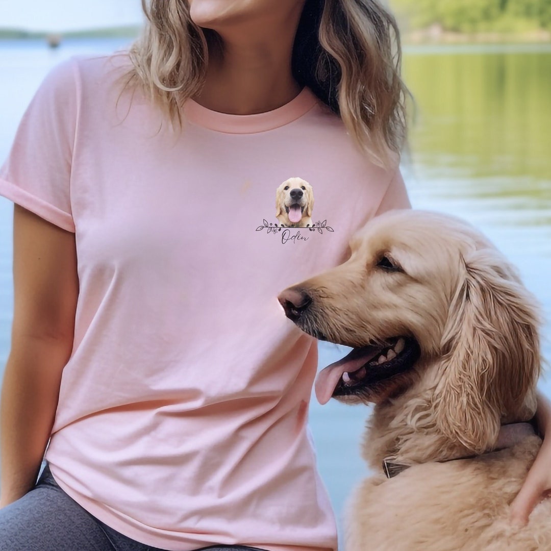Personalized Pet Shirt With Photo, Custom Pet Gift, Personalized Dog ...