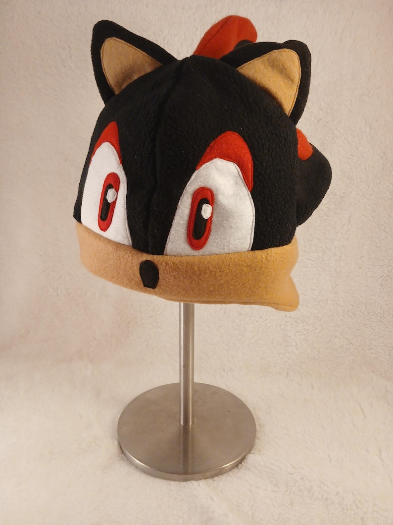 Shadow the Hedgehog Fleece Character Hat - Etsy
