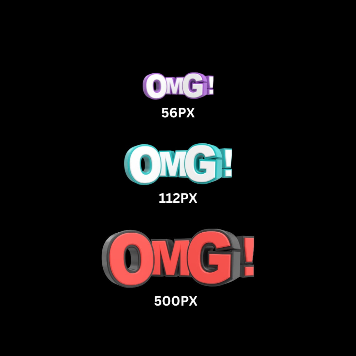 21 OMG Text Emotes - Instant PNG Downloads - Etsy