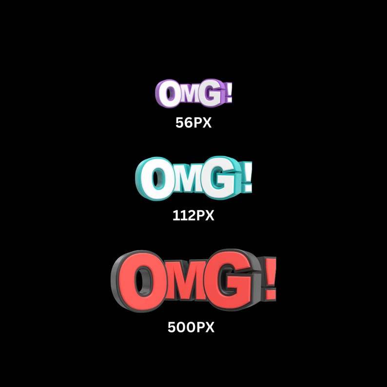 21 OMG Text Emotes - Instant PNG Downloads - Etsy