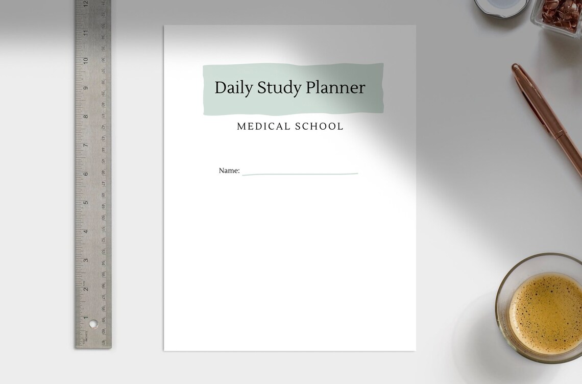 Medical School Daily Planner - Etsy