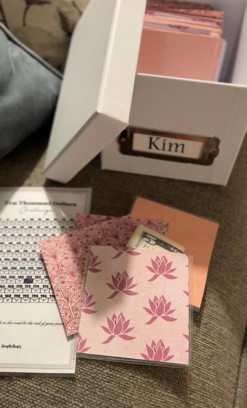 100 Envelope Savings Challenge Box - Etsy